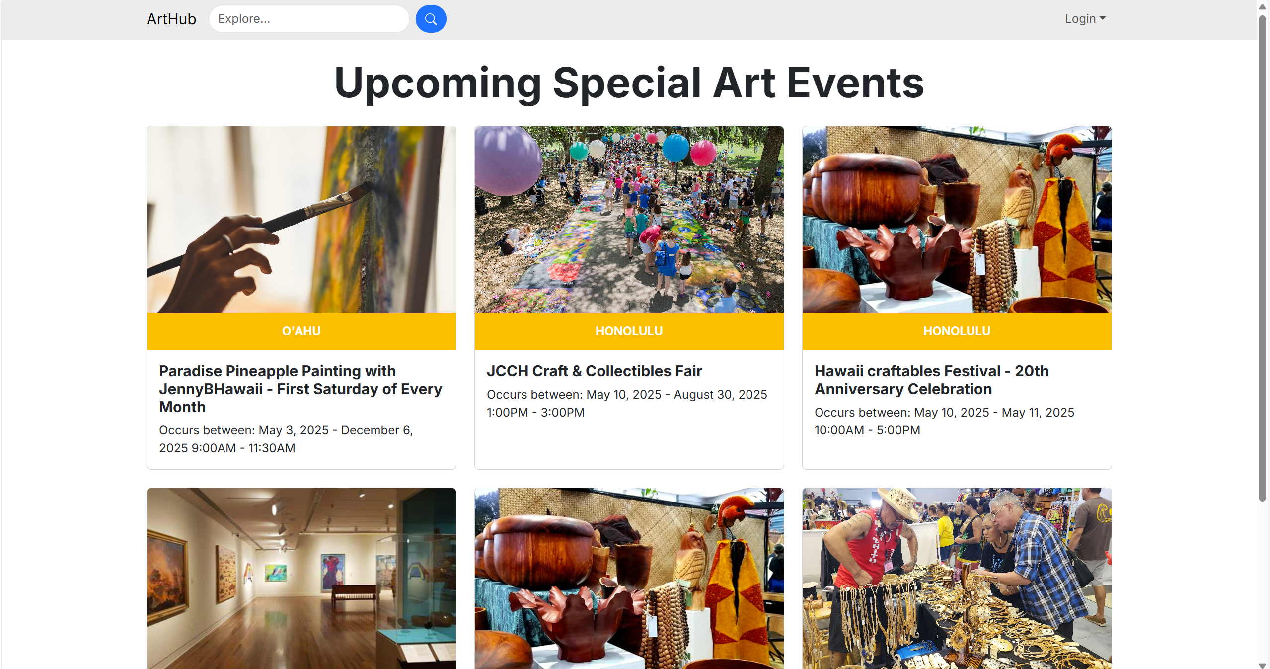 ArtHub | By Joshua, Darin, Justin, Keita, and Rolando