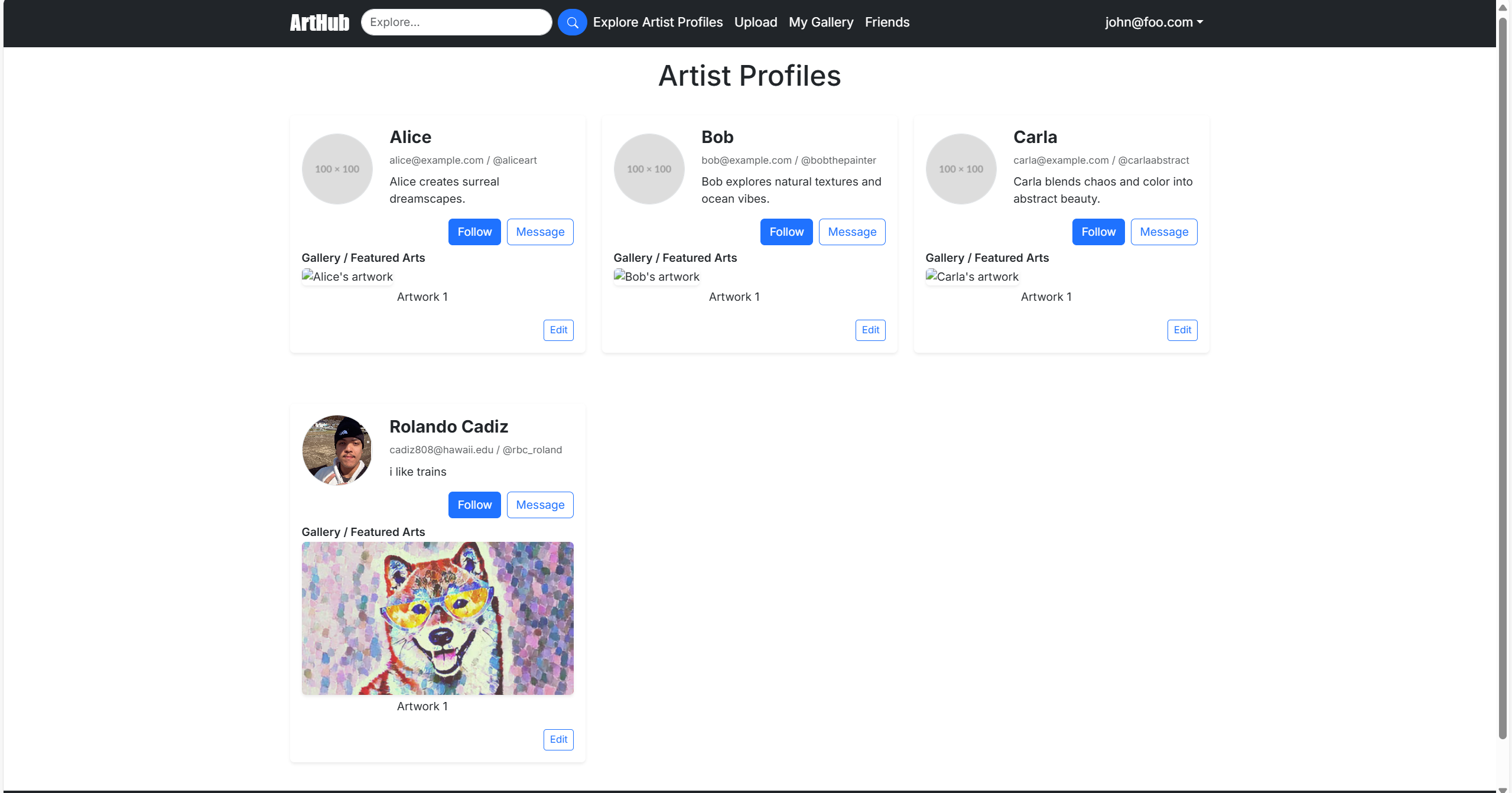 ArtHub | By Joshua, Darin, Justin, Keita, and Rolando